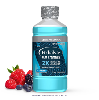 Pedialyte® Fast Hydration Liters Iced Berry Flavor